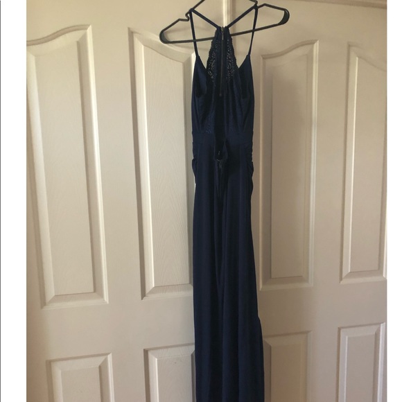 PromGirl | Dresses | Navy Blue Long Gown | Poshmark